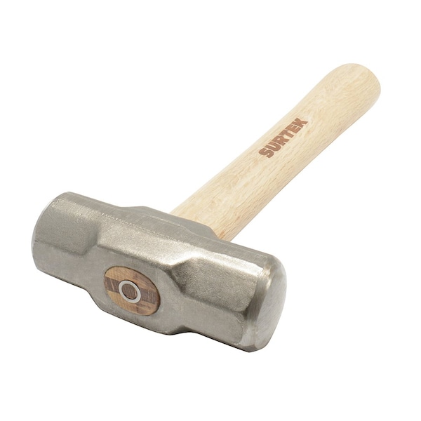 Surtek Octagonal 4Pound Steel Hammer, Wood Handle MARR4 | Zoro