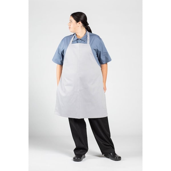 Uncommon Threads Classic Bib Apron Silver 3000-2100 | Zoro