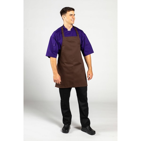Uncommon Threads Adjustable Bib Apron Brown 3010-0200 | Zoro