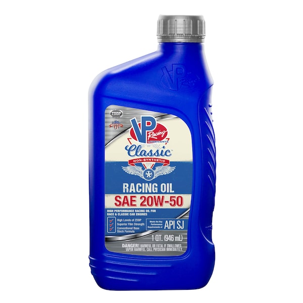 Vp Racing Fuels VP Classic Non-Synthetic Racing Oil SAE 20-50 Qt. 12 ...