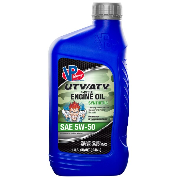 Vp Racing Fuels VP UTV/ATV 4-Cycle Engine Oil SAE 5W-50 Qt. 12-Pack ...