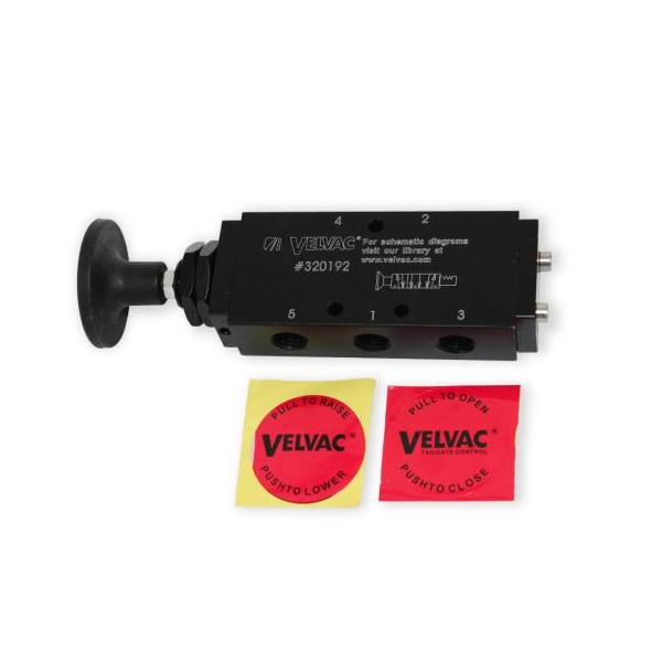 Velvac 4 Way Valve, Push/Pull, Detent Exh Cnt 320192 | Zoro