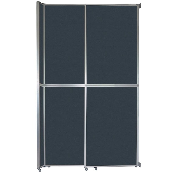 Versare Operable Wall Sliding Room Divider 6'10" x 12'3" Blue Spruce ...
