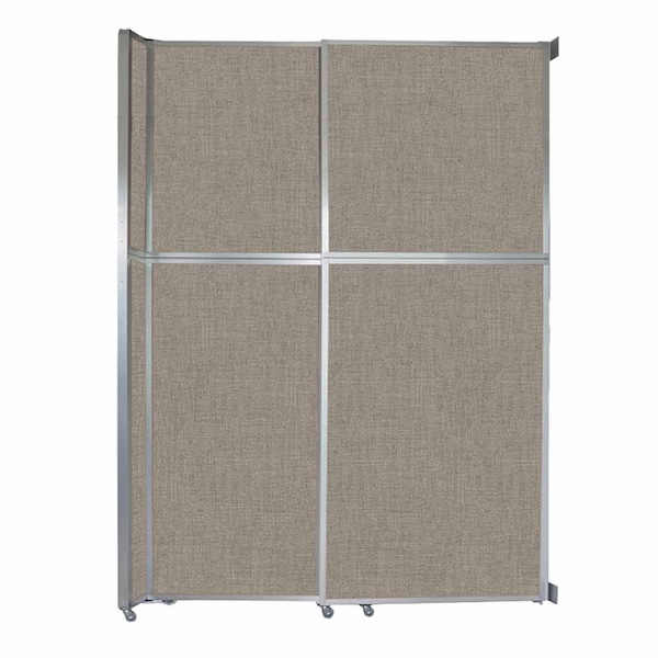 Versare Operable Wall Sliding Room Divider 6'10" x 10'3/4" Warm Pebble ...