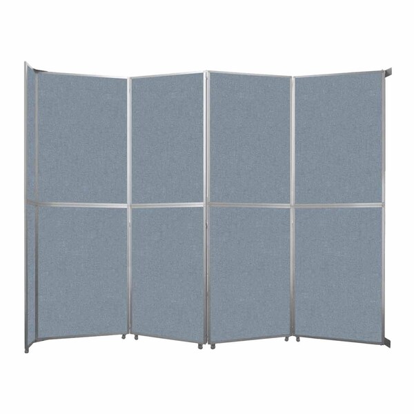 Versare Operable Wall Folding Room Divider 15'7" x 12'3" Powder Blue ...