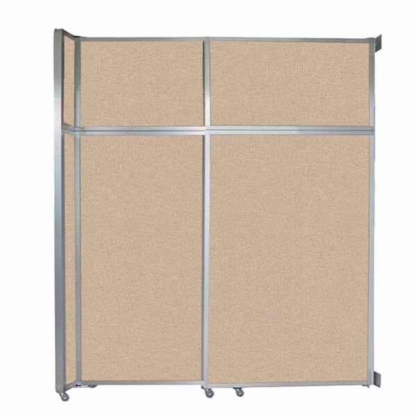 Versare Operable Wall Sliding Room Divider 6'10" x 8'5-1/4" Beige ...