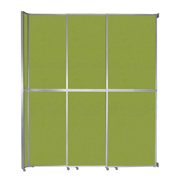 Versare Operable Wall Sliding Room Divider 9'9" x 12'3" Lime Green ...
