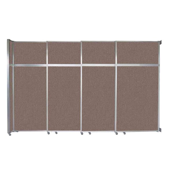 Versare Operable Wall Sliding Room Divider 12'8" x 8'5-1/4" Latte ...