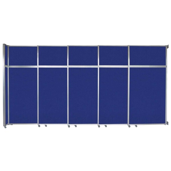 Versare Operable Wall Sliding Room Divider 15'7" x 8'5-1/4" Royal Blue ...