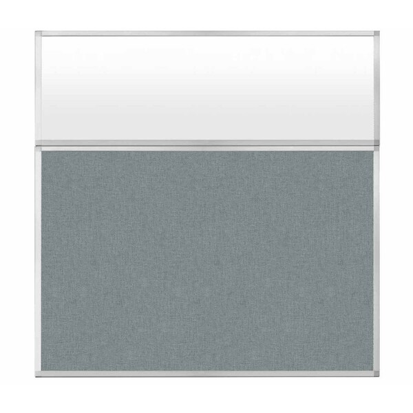 Versare Hush Panel Configurable Cubicle Partition 6' x 6' W/ Window Sea ...