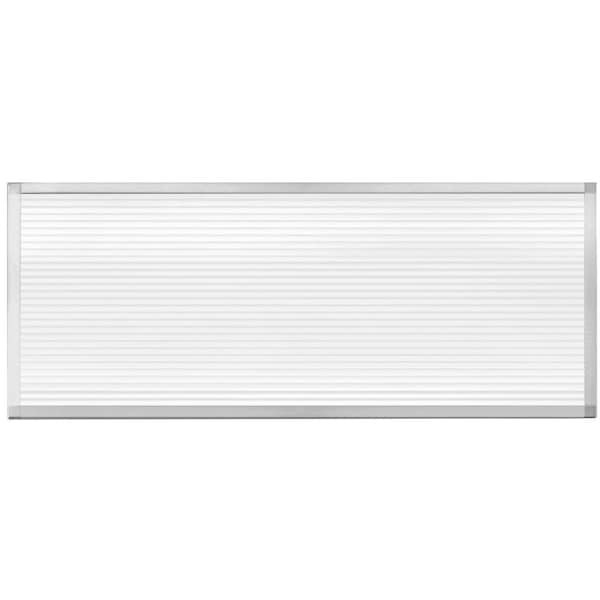 Versare Hush Panel Windows 5' x 2' Clear Fluted 1854012 | Zoro