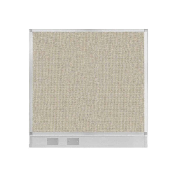 Versare Hush Panel Configurable Cubicle Partition 4' x 4' Sand Fabric w ...
