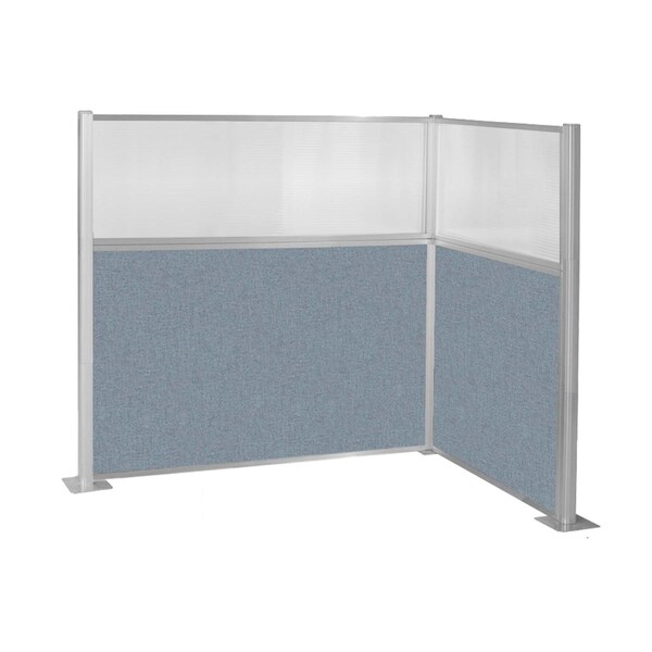Versare Pre-Configured Hush Panel Cubicle (L Shape) 6' x 4' L-Build w ...