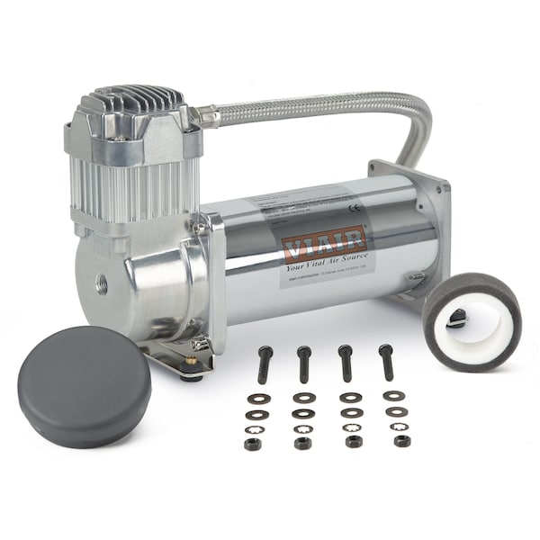 Viair Single 444 High Performance Chrome Compressors, 200PSI 444SC | Zoro