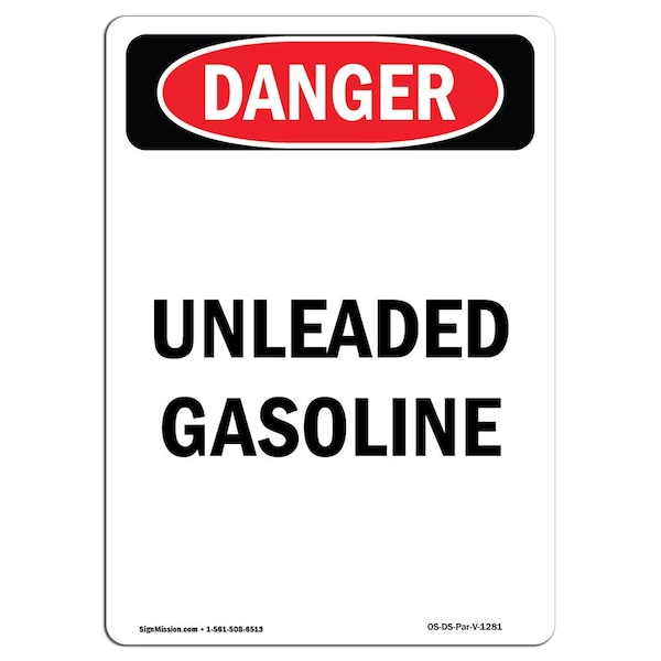 Signmission Safety Sign, OSHA Danger, 10" Height, Aluminum, Portrait ...