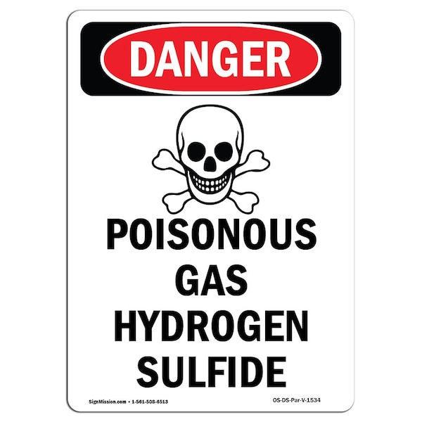 Signmission Safety Sign, OSHA Danger, 24" Height, Rigid Plastic ...