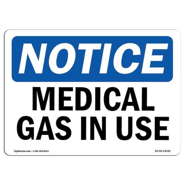 Signmission Safety Sign, OSHA Notice, 12" Height, 18" Width, Aluminum ...
