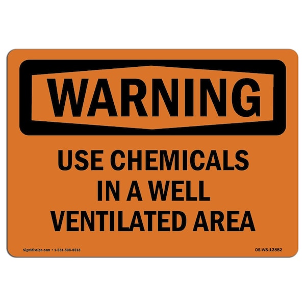 Signmission Safety Sign, OSHA WARNING, 12" Height, 18" Width, Use ...