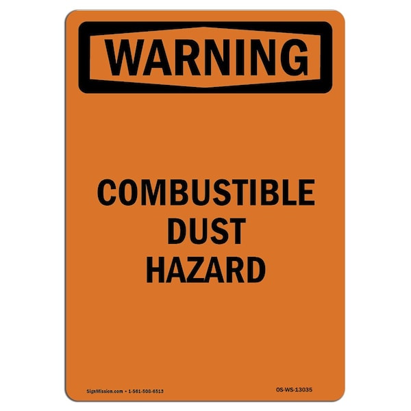 Signmission Safety Sign, OSHA WARNING, 14" Height, Aluminum ...