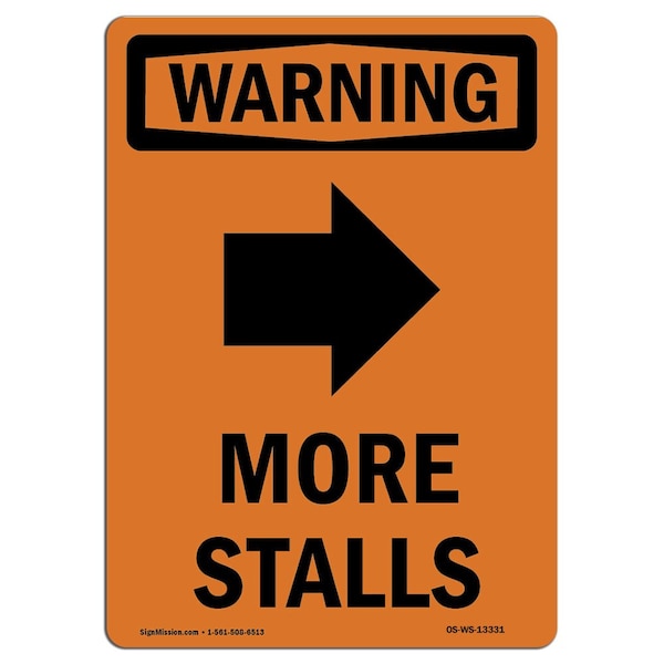 Signmission Safety Sign, OSHA WARNING, 14" Height, Aluminum, More ...