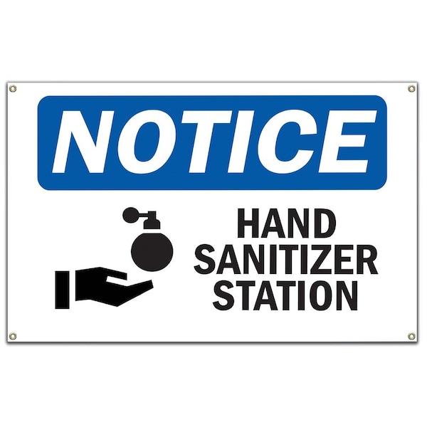Signmission Safety Sign, OSHA Notice, 10" Height, Hand Sanitizer ...