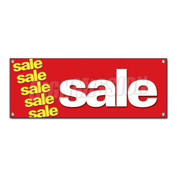 Signmission SALE BANNER SIGN clearance retail signs 50% everything must ...