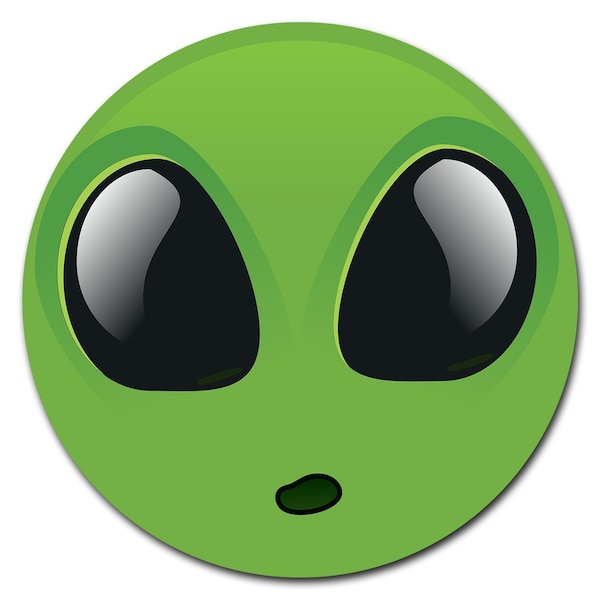 Signmission Alien Head Circle Corrugated Plastic Sign C-12-CIR-Alien ...
