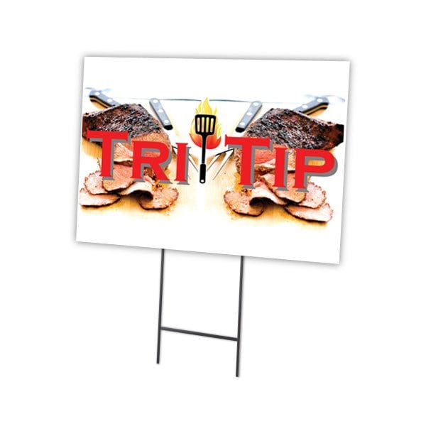 Signmission Tri Tip Yard Sign & Stake outdoor plastic coroplast window ...