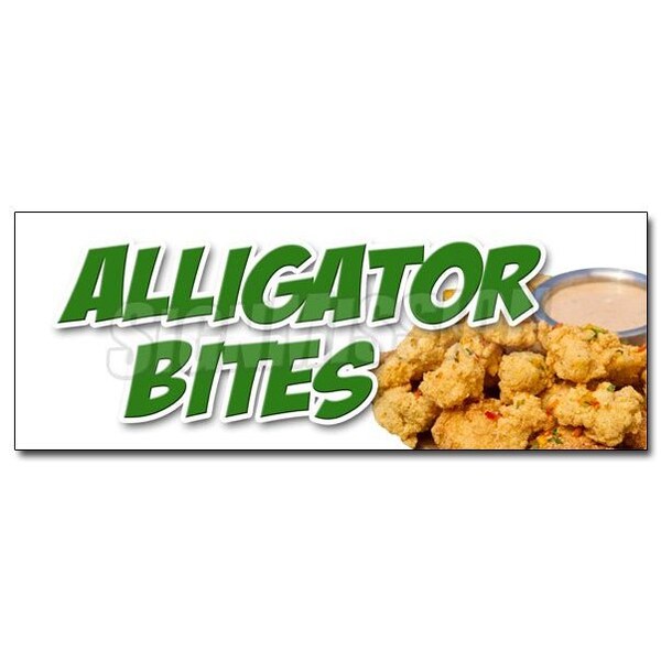 Signmission ALLIGATOR BITES DECAL sticker gator florida fried snack ...