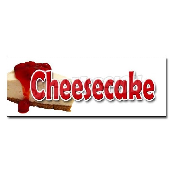 Signmission CHEESECAKE DECAL sticker bakery crust cream cheese ...