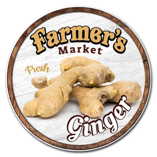 Signmission Ginger Prude Circle Corrugated Plastic Sign C-24-CIR-Ginger ...