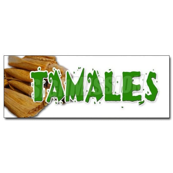 Signmission TAMALES DECAL sticker mexican dough corn latin comfort food ...