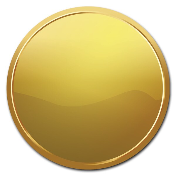 Signmission Gold Circle Corrugated Plastic Sign C-24-CIR-WS-Gold | Zoro