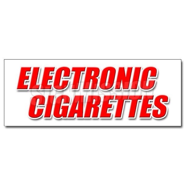 Signmission ELECTRONIC CIGARETTES DECAL sticker hookah pens e-hookahs ...