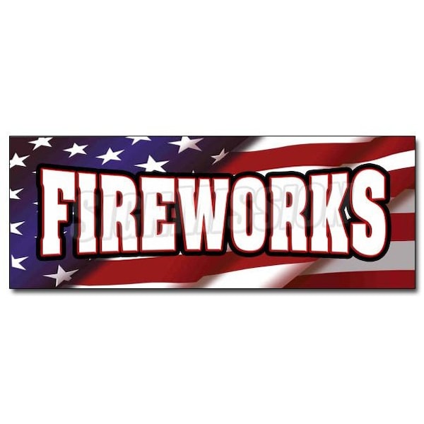 Signmission Safety Sign, 48 in Height, Vinyl, 18 in Length, Fireworks D ...