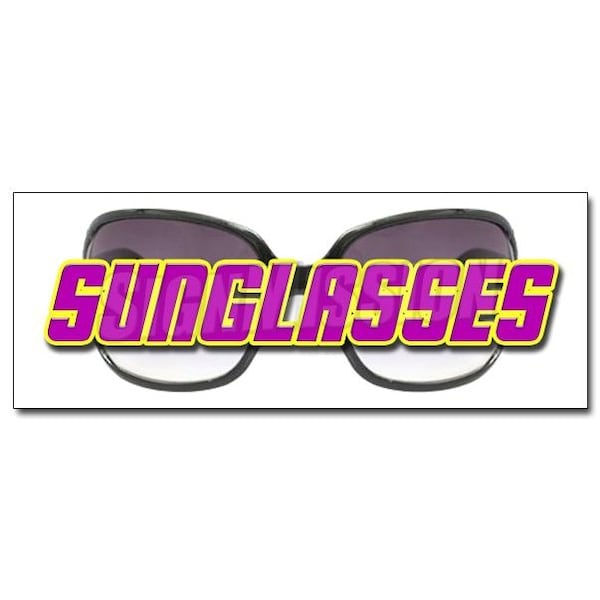 Signmission Safety Sign, 24 in Height, Vinyl, 9 in Length, Sunglasses D ...