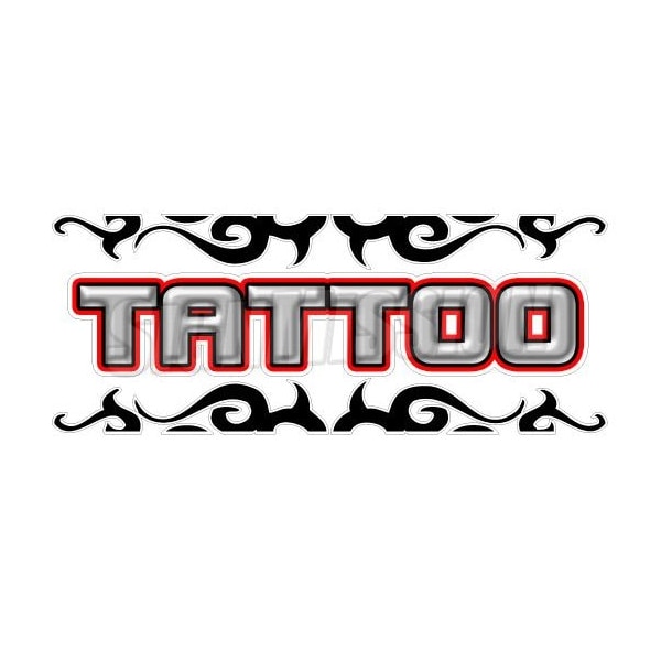 Signmission TATTOO Window Decal shop tattooing sign vinyl art piercing ...