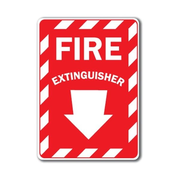 Signmission Safety Sign, 14 in Height, Plastic, 10 in Length, Fire ...