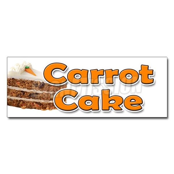 Signmission CARROT CAKE DECAL sticker carrots sweet cake cream cheese ...