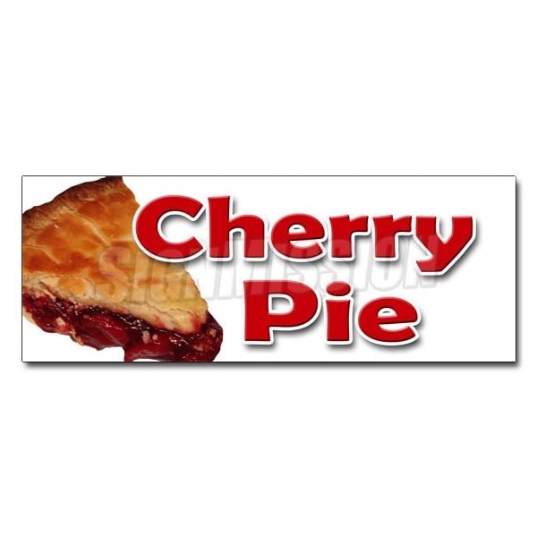 Signmission CHERRY PIE DECAL sticker bakery cherries crust sweets ...