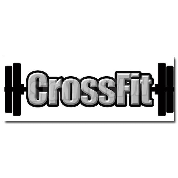Signmission CROSSFIT DECAL sticker core strength conditioning nutrition ...