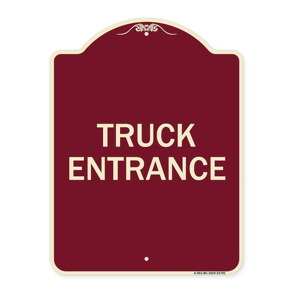 Signmission Traffic Entrance Truck Entrance Heavy-Gauge Aluminum ...