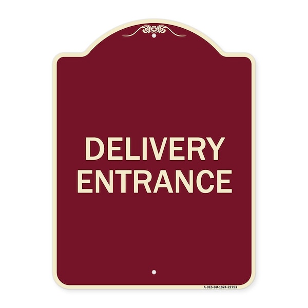 Signmission Traffic Entrance Delivery Entrance Heavy-Gauge Aluminum ...