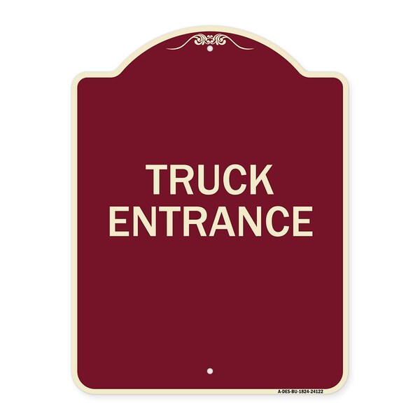 Signmission Driveway Truck Entrance Heavy-Gauge Aluminum Architectural ...