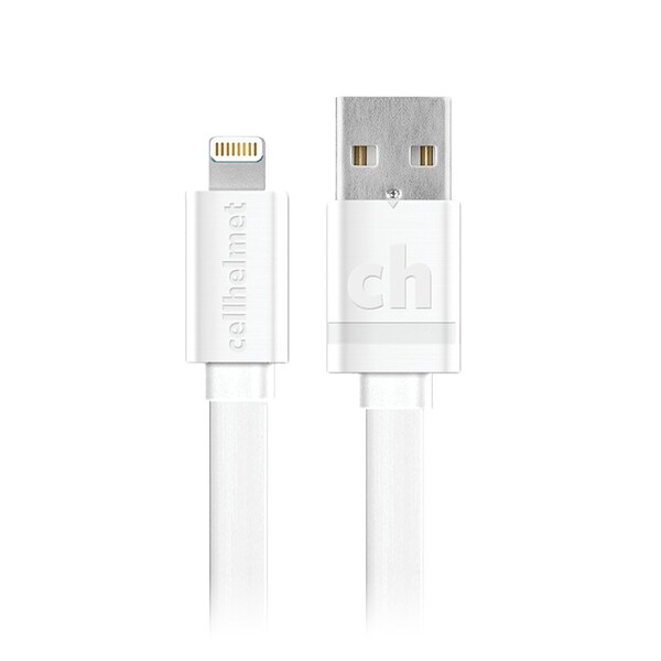 Cellhelmet Apple Lightning Cable 6ft, White CABLE-LIGHT-A-6-R-W | Zoro