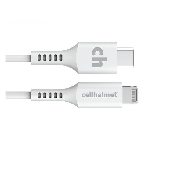 Cellhelmet USB C to Apple Lightning Cable 3ft, White CABLE-R-LIGHT-TYPE ...