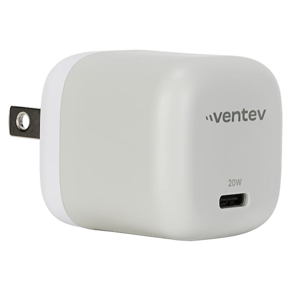Ventev 20w Ultrafast Usb C Universal Mini Wall Charger, Gray WC20 ...
