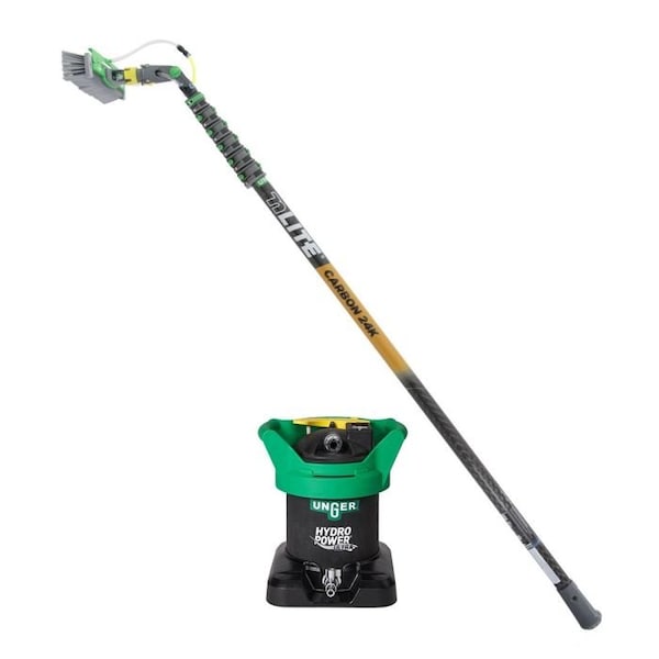 Unger HydroPower Ultra 1Stage Package Carbon 24K 28 Foot UHP01,CF86G | Zoro