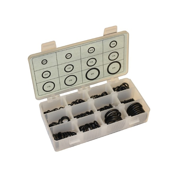 Mr O-Ring , AS568 Black 90 Durometer O-Rings, 12 Sizes 200 Pieces KIT ...
