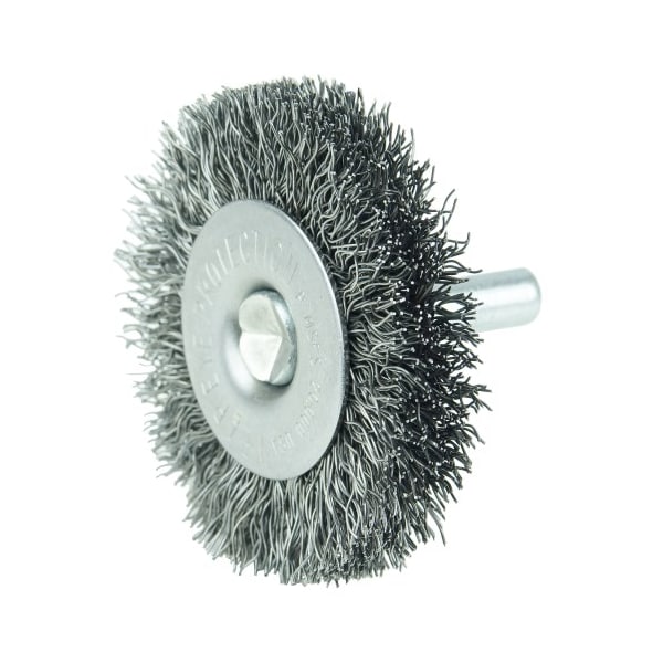 Weiler 2" Wire Radial Wheel, .0118" Steel Fill, 1/4" Stem 17956 | Zoro
